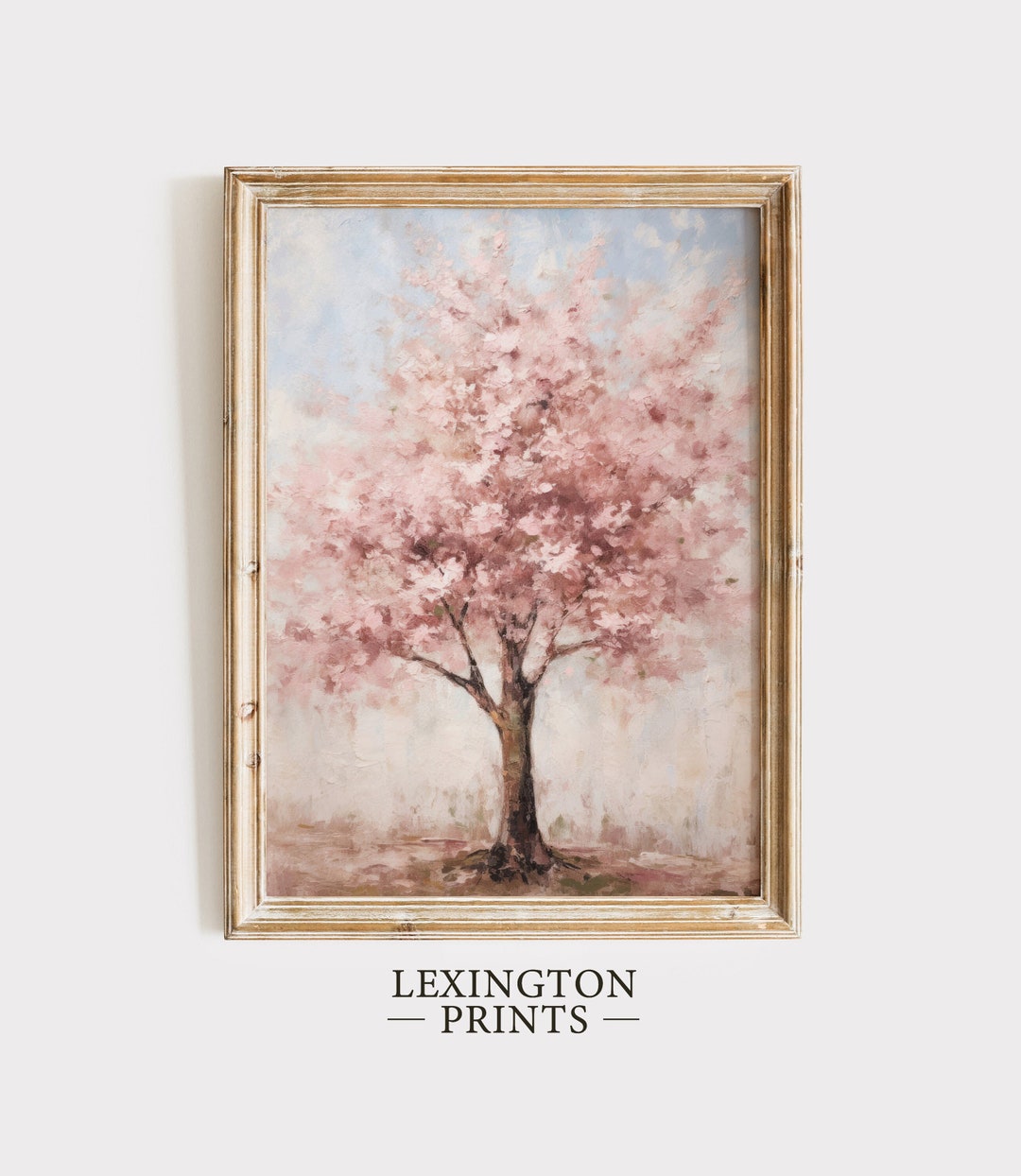 Spring Cherry Blossom Tree Print Spring Decor Vintage Spring Print ...