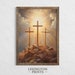 Easter Christian Wall Art Christian Cross Art Calvary - Etsy