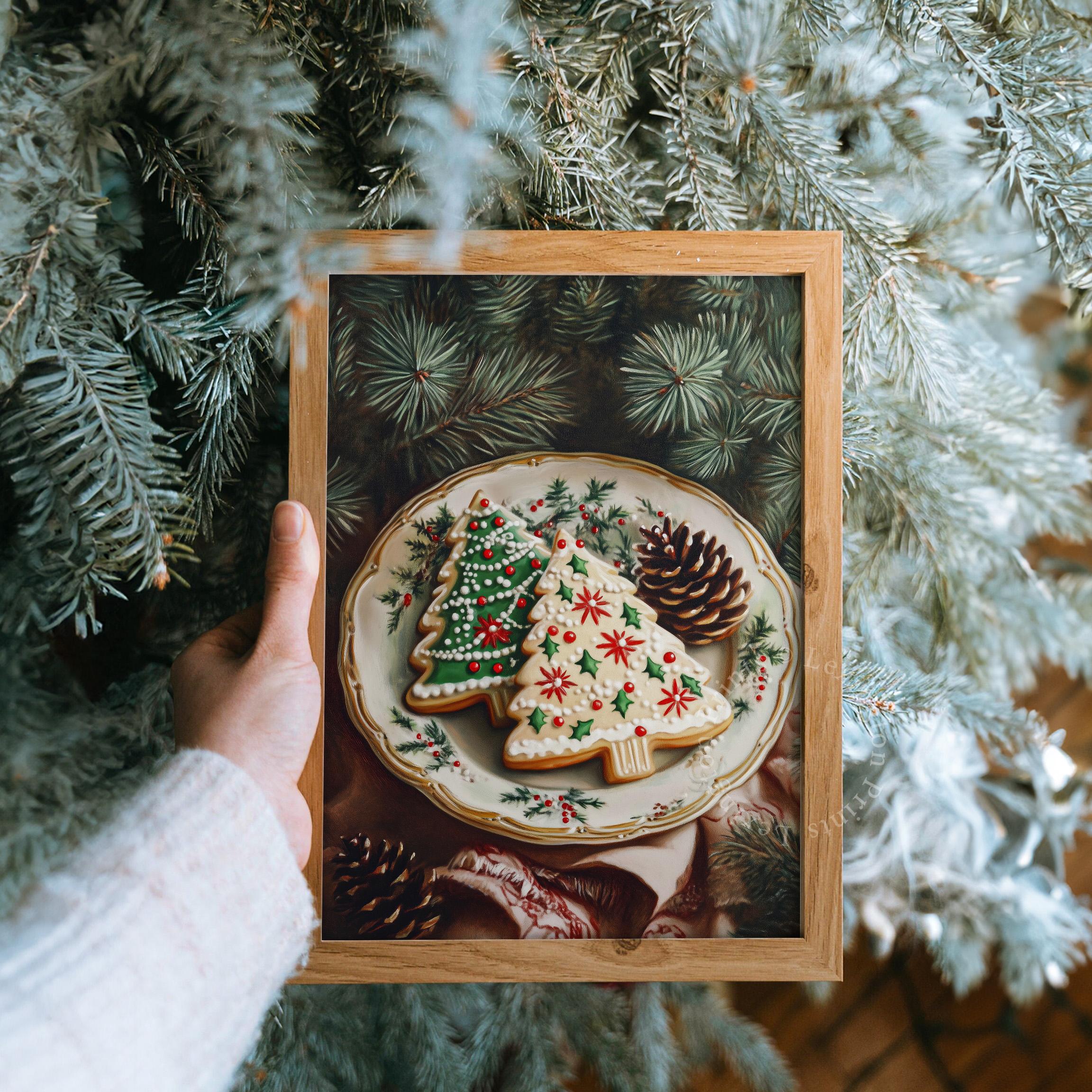 Christmas Cookies Art Print, Christmas Printable Wall Art, Christmas ...