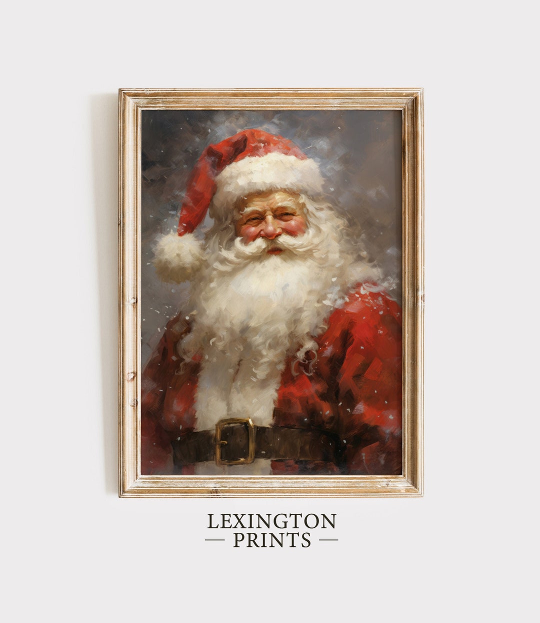 Santa Portrait Vintage Christmas Wall Art Printable Christmas Santa ...