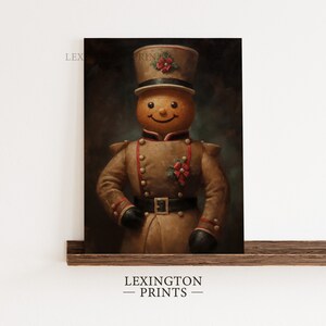 Cute Military Gingerbread Man Christmas Portrait Printable Christmas ...