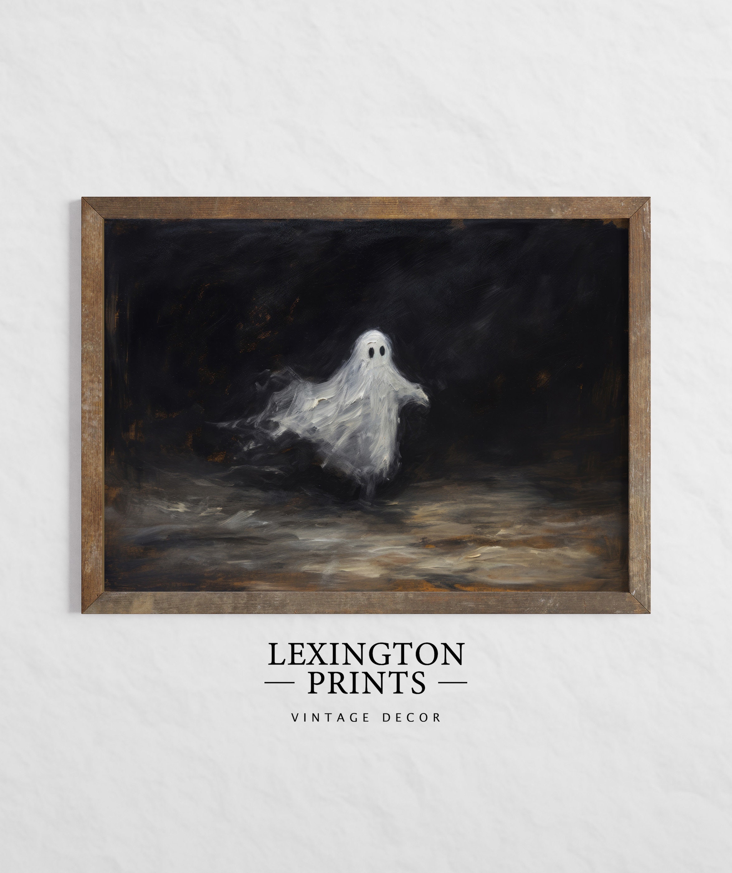 Cute Ghost Decor Vintage Halloween Decor Printable Wall Art - Etsy