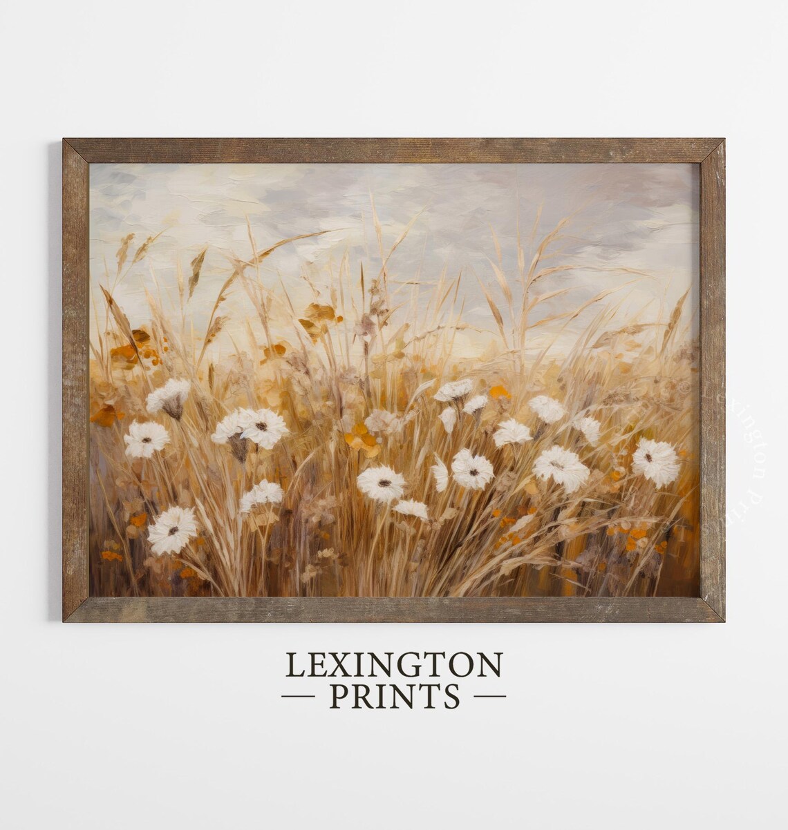 Fall Printable Wildflower Field Floral Print, Fall Decor Vintage Fall ...