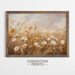 Fall Printable Wildflower Field Floral Print, Fall Decor Vintage Fall ...