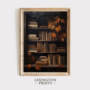 Rustic Fall Wall Art Book Art Still Life Moody Wall Art - Etsy