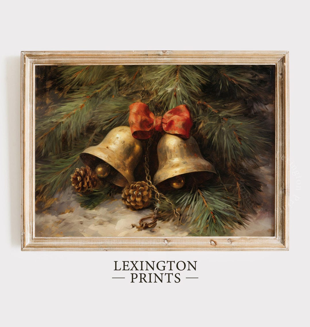 Rustic Christmas Jingle Bells Christmas Wall Art Brass Bells Vintage ...