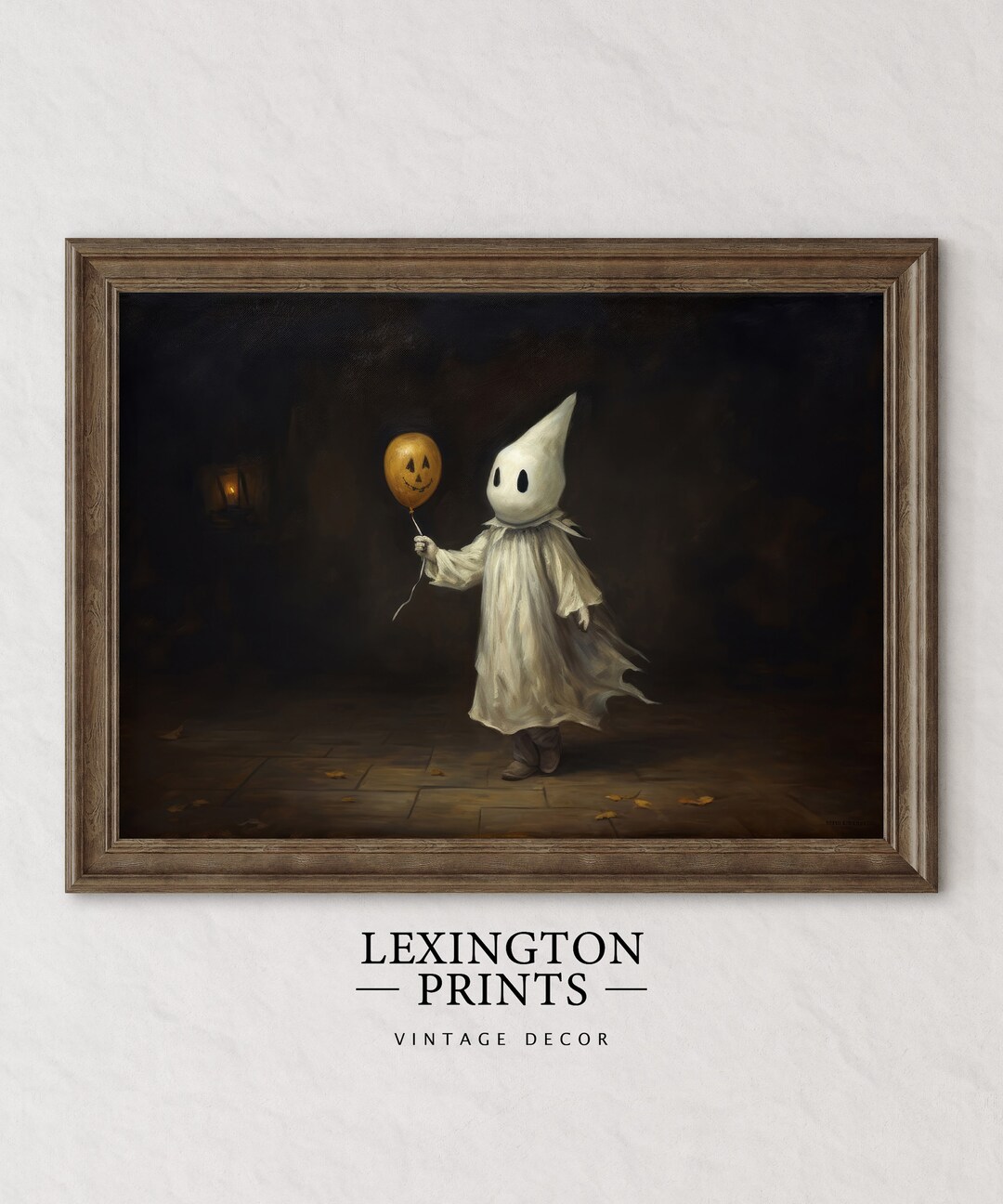 Cute Ghost Decor Vintage Halloween Decor Printable Wall Art Ghost ...