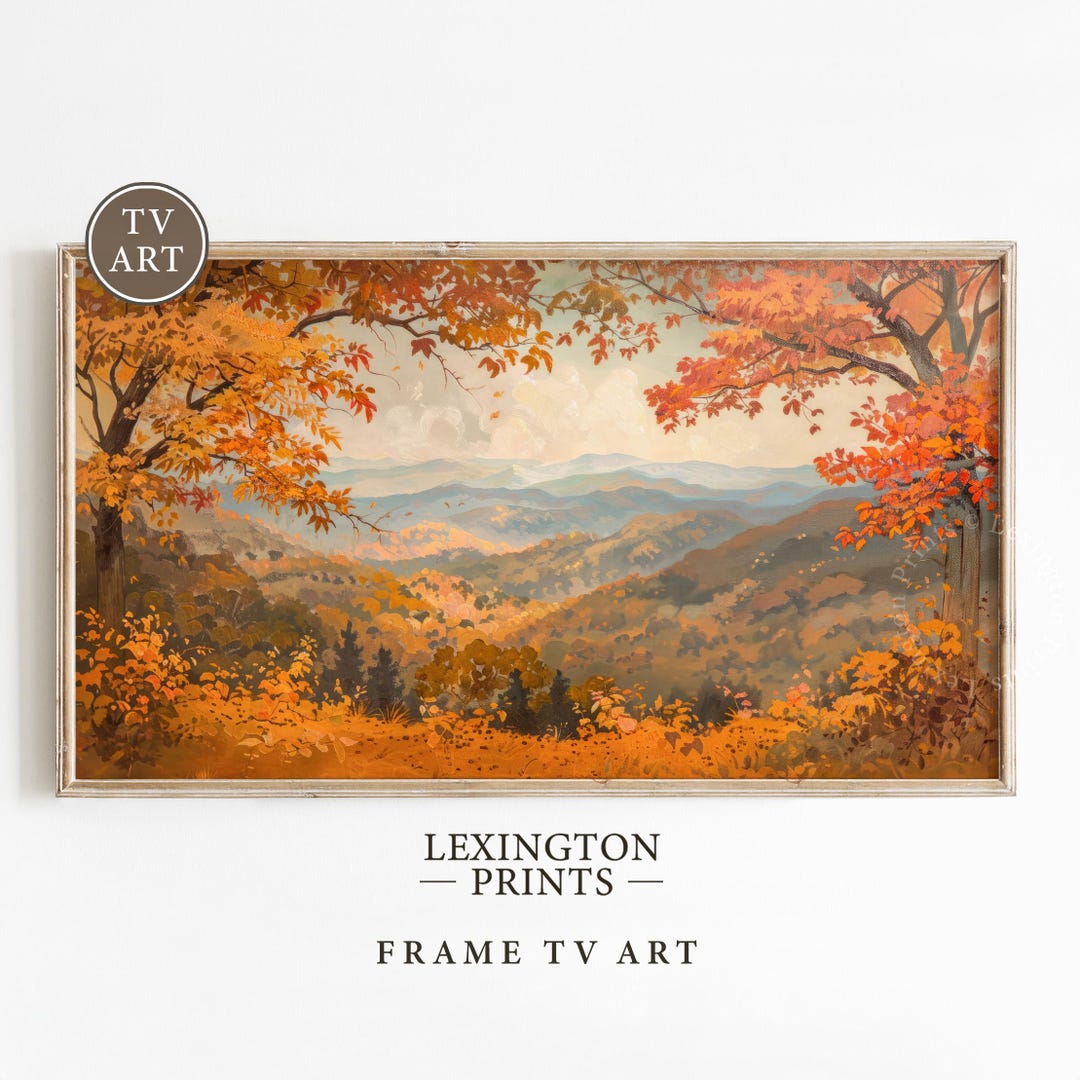 Fall Forest Landscape TV Art Fall TV Art, Samsung Frame TV Art, Autumn ...