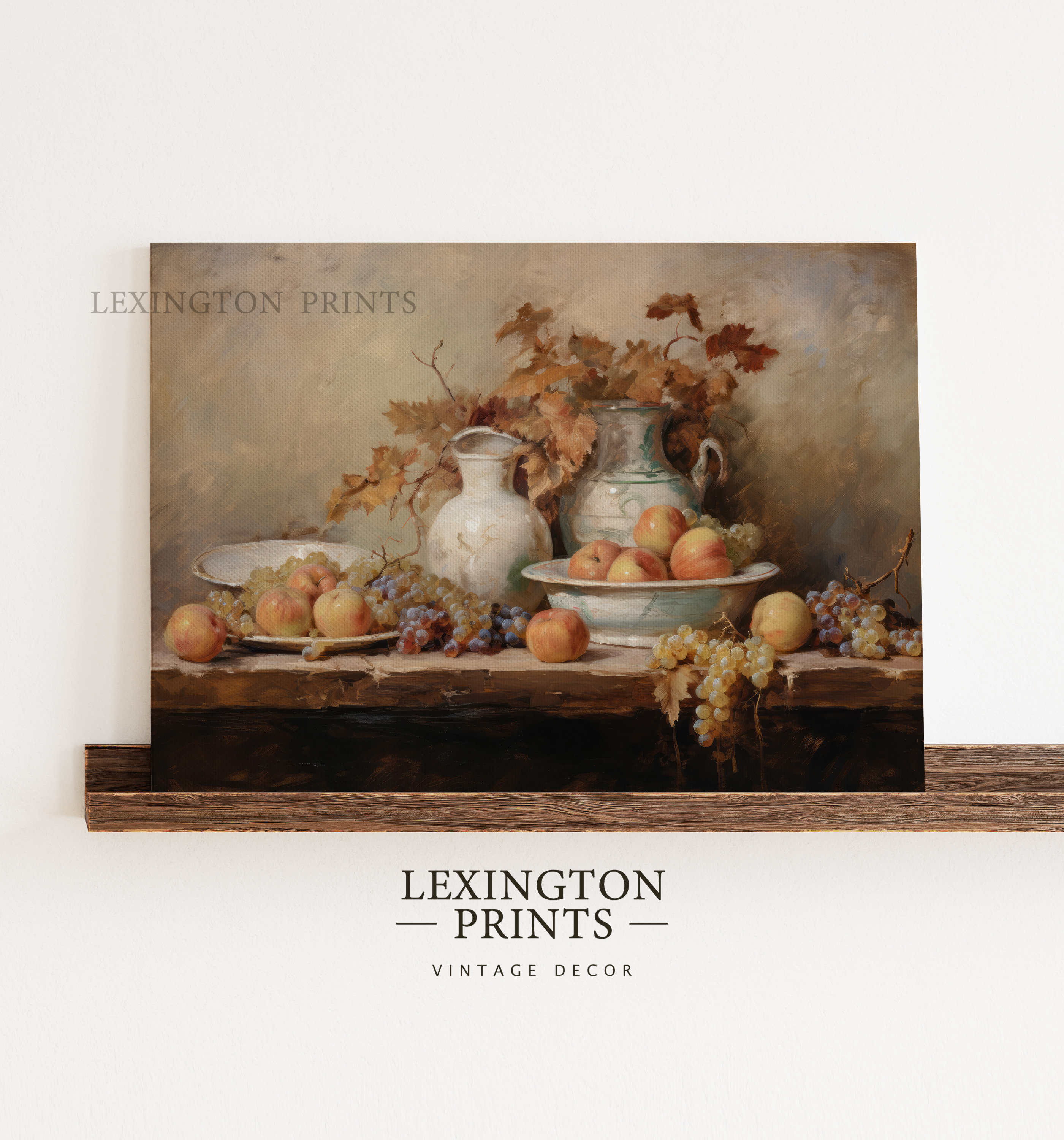 Fall Art Printable Harvest Still Life Oil Painting Rustic Fall - Etsy