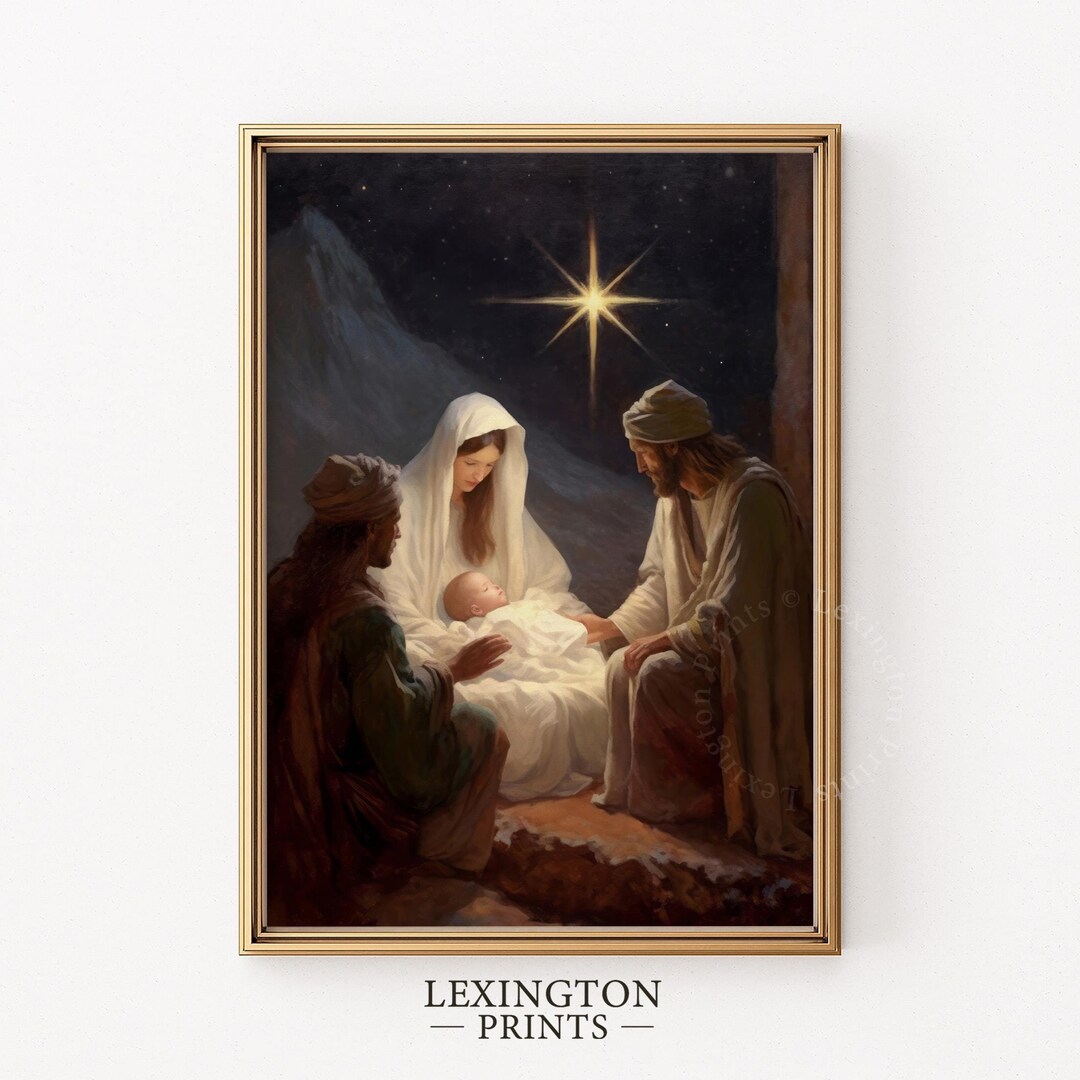 Nativity Christian Wall Art Christian Nativity Christmas Wall Art ...