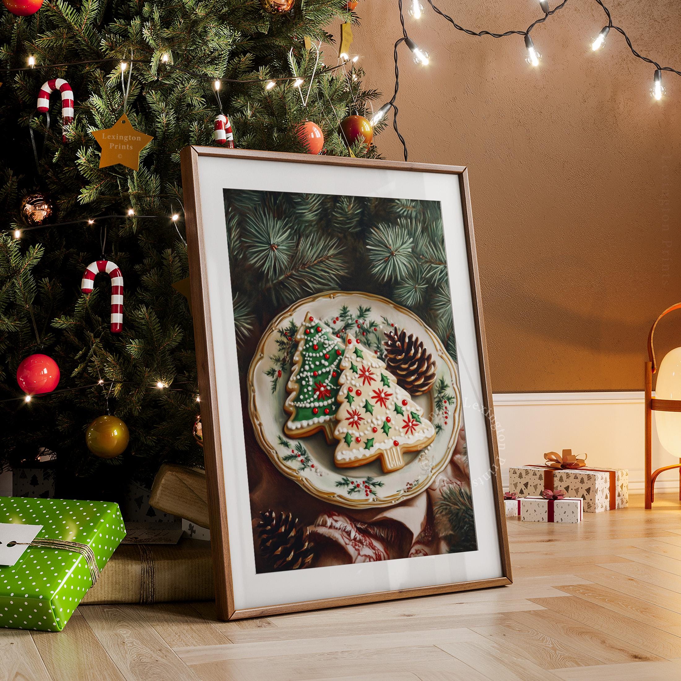 Christmas Cookies Art Print, Christmas Printable Wall Art, Christmas ...