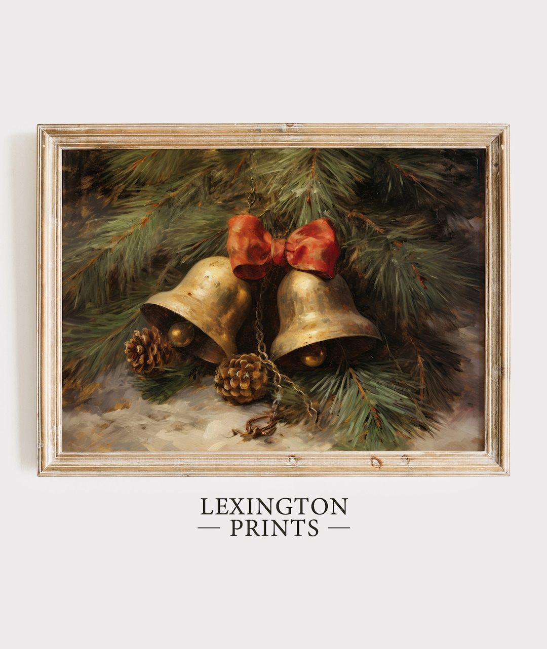 Rustic Christmas Jingle Bells Christmas Wall Art Brass Bells Vintage ...