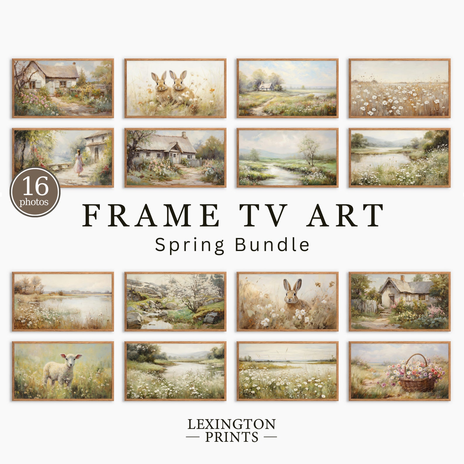 Frame TV Art Spring Bundle Set of 16, Spring TV Art Samsung Frame TV ...