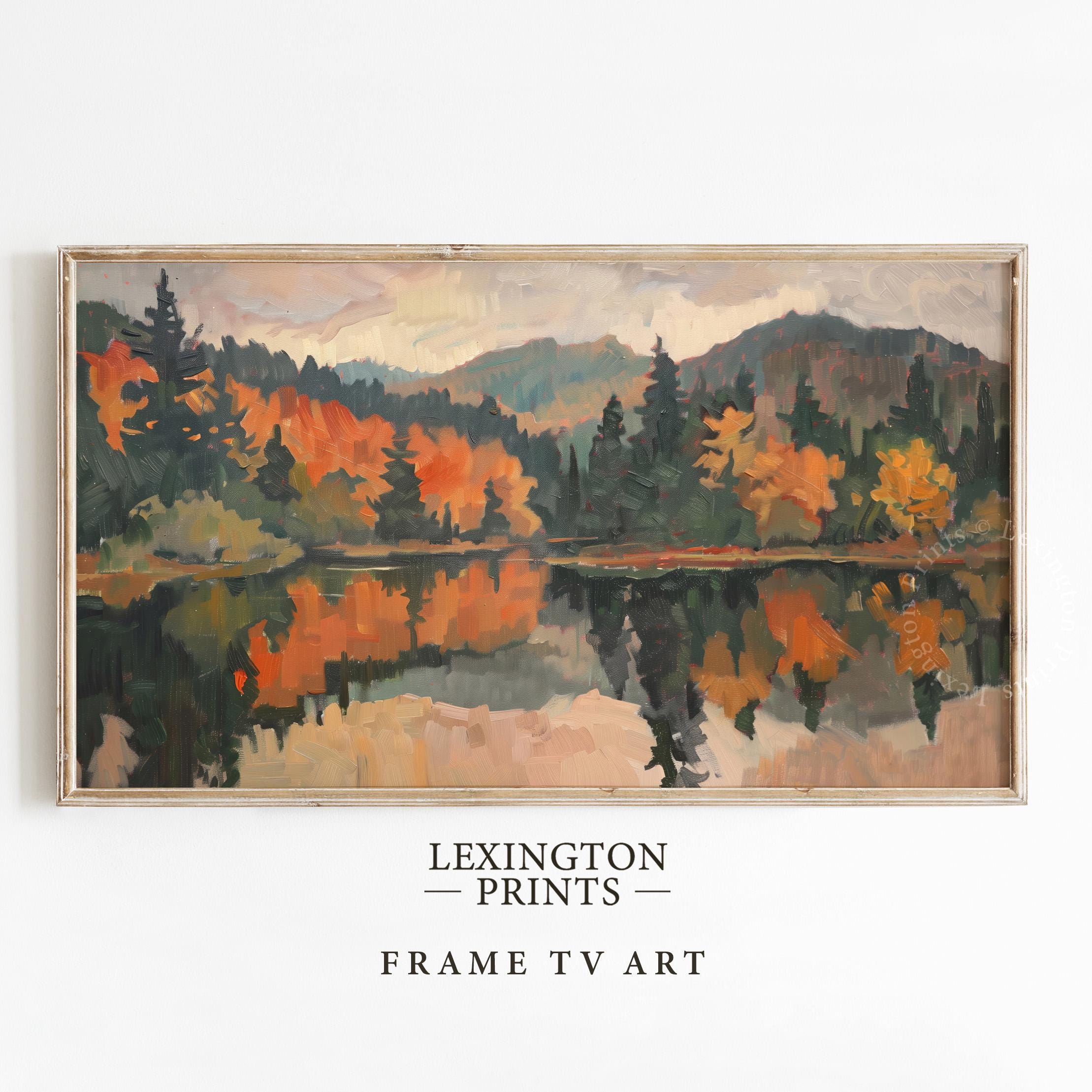 Fall Landscape TV Art Set of 9 | Samsung Frame TV Art, Fall TV Art ...