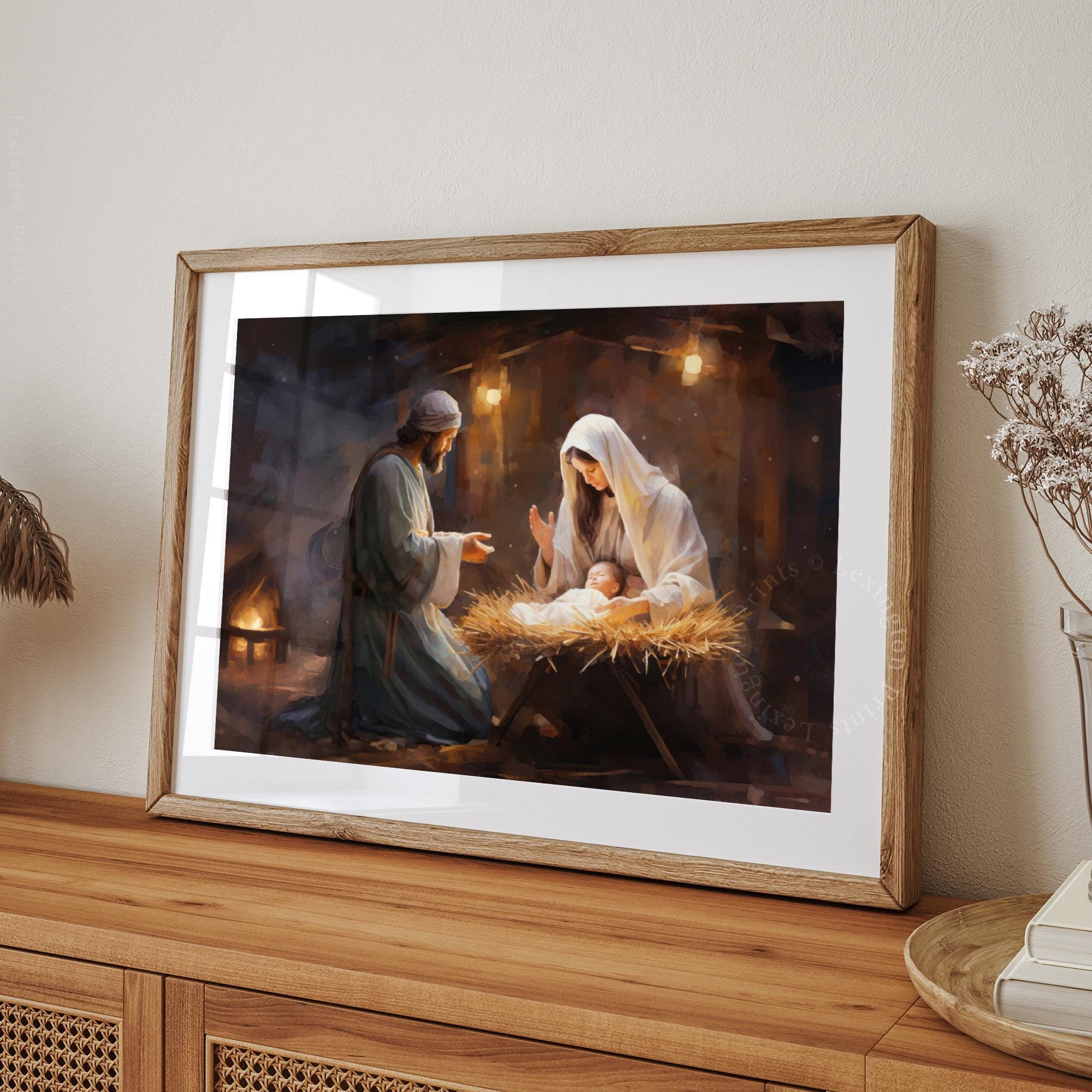 Nativity Christian Wall Art Christian Nativity Christmas Wall Art ...