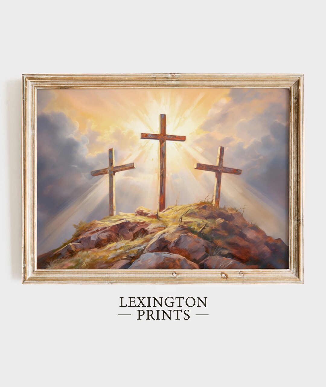 Easter Christian Wall Art Christian Cross Calvary Art Printable Art ...