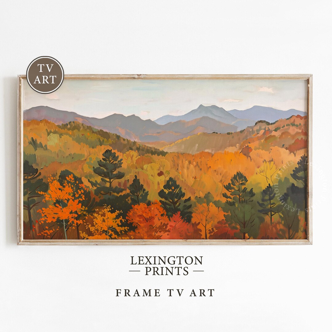 Fall Forest Landscape TV Art Fall TV Art, Samsung Frame TV Art, Autumn ...