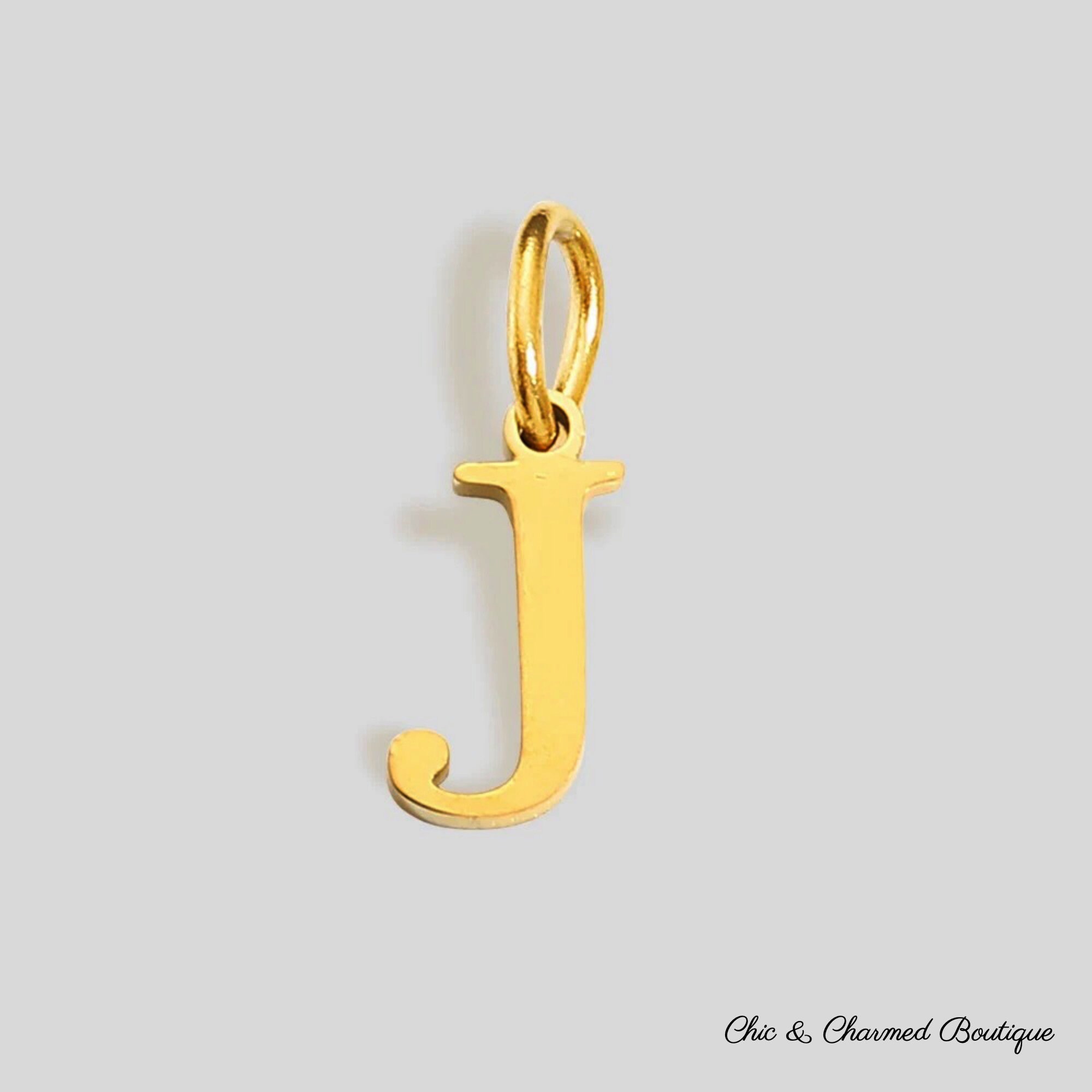 14K Gold Plated Initial Necklace Personalized Alphabet - Etsy