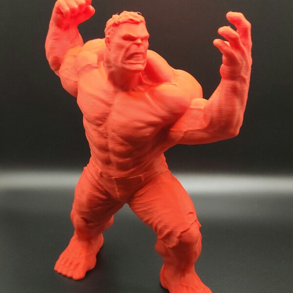 Red Hulk Statue 3d Print - Etsy