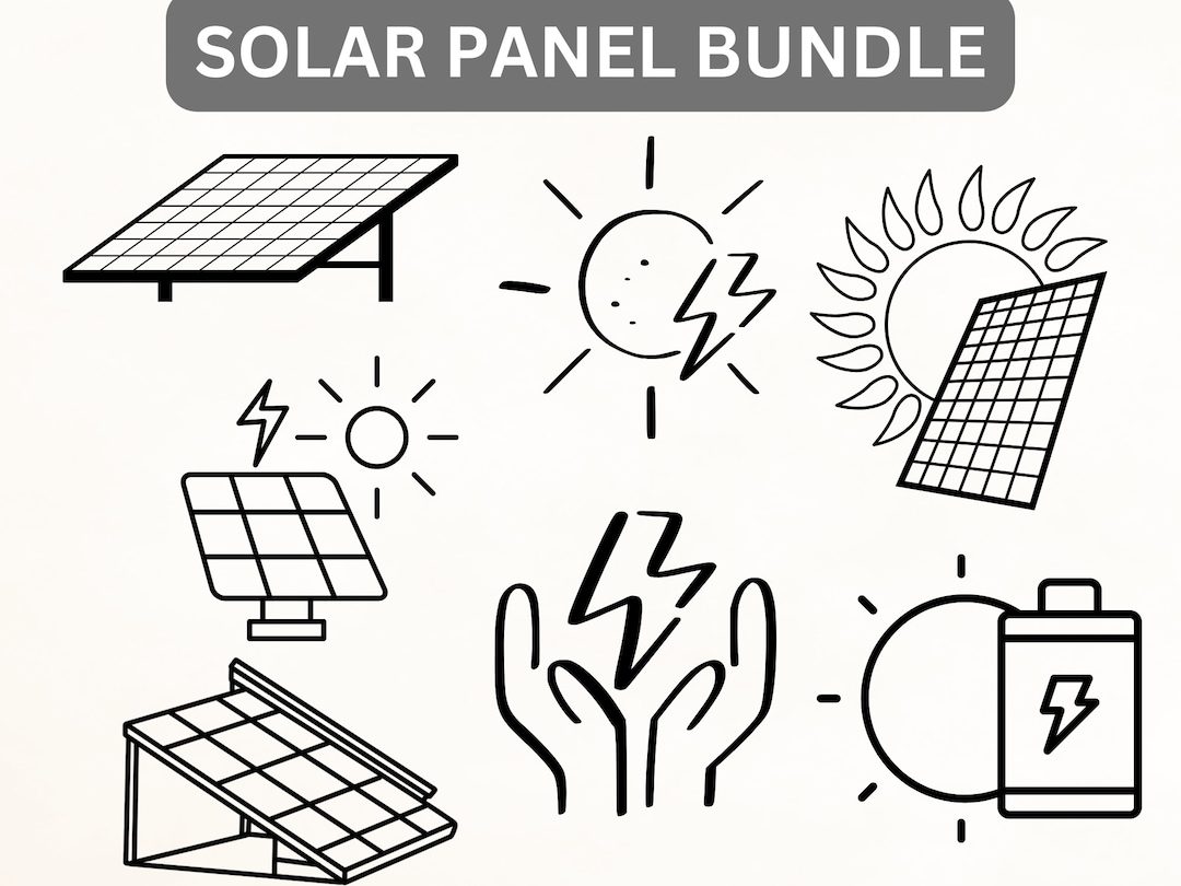 Solar Panel SVG, Solar Power Svg, Energy Svg, Sun Power, Cell Panel ...
