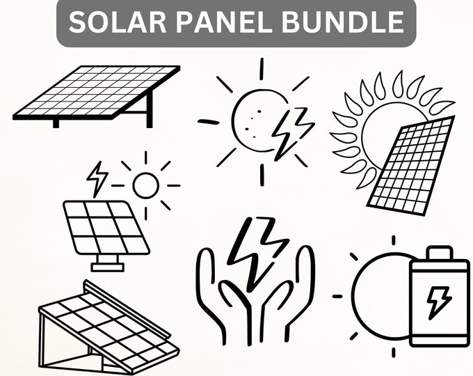 Solar Panel SVG, Solar Power Svg, Energy Svg, Sun Power, Cell Panel ...