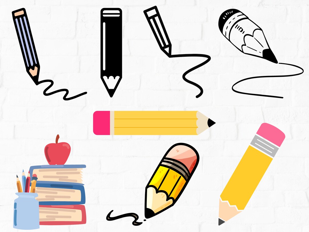 Pencil SVG , Pencil Clipart SVG , School SVG, Teacher Svg, Encil Svg ...