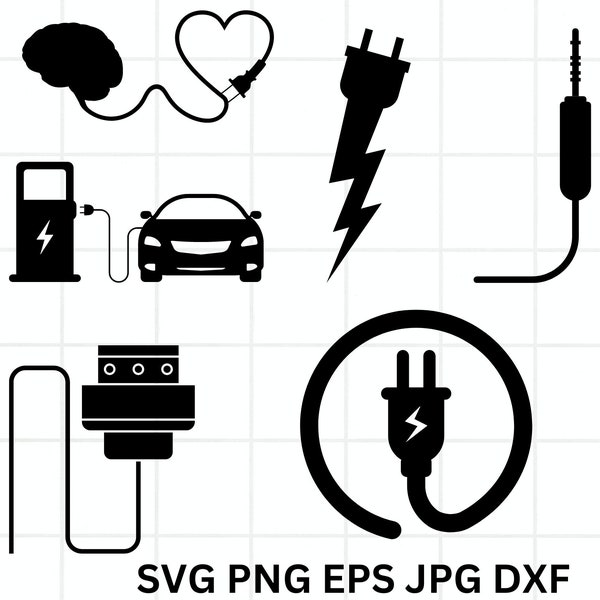 Electric Car Svg - Etsy