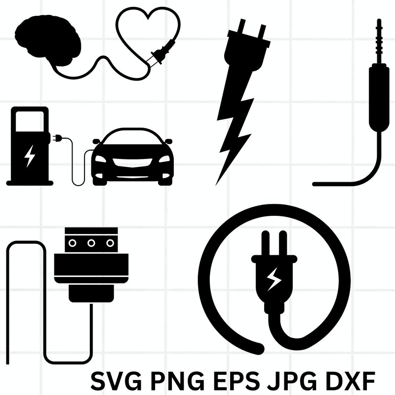 Electric Car Svg - Etsy