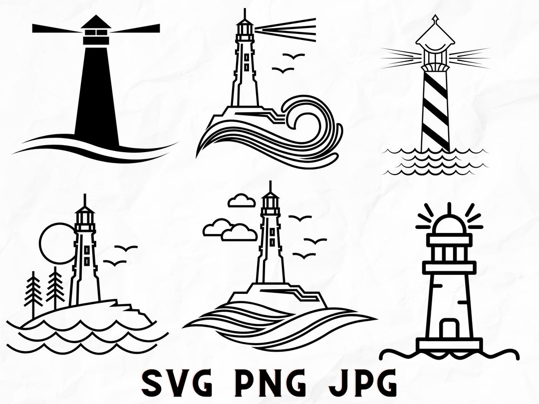Lighthouse SVG, Lighthouse Bundle Svg, Lighthouse PNG, Lighthouse ...