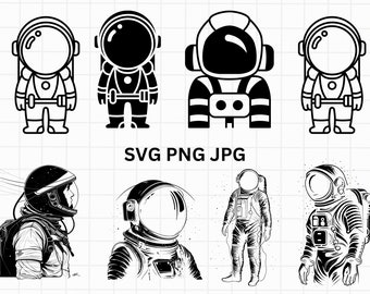 Astronaut Svg Png Bundle, Astronaut Clipart, Astronaut Kid Svg ...
