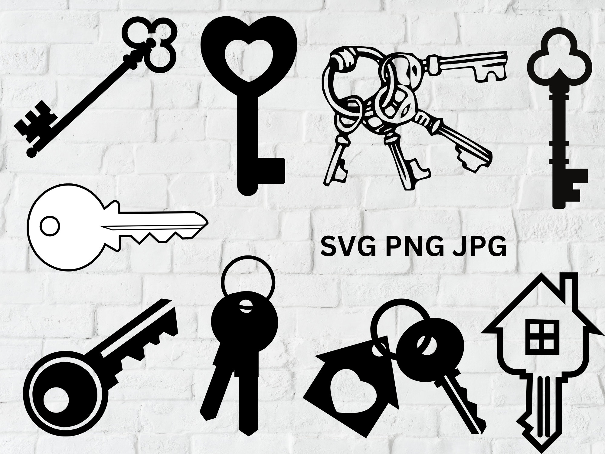 Key SVG, Key Clipart, Keys Svg Bundle, Magic Key Svg, Vintage Key Svg ...