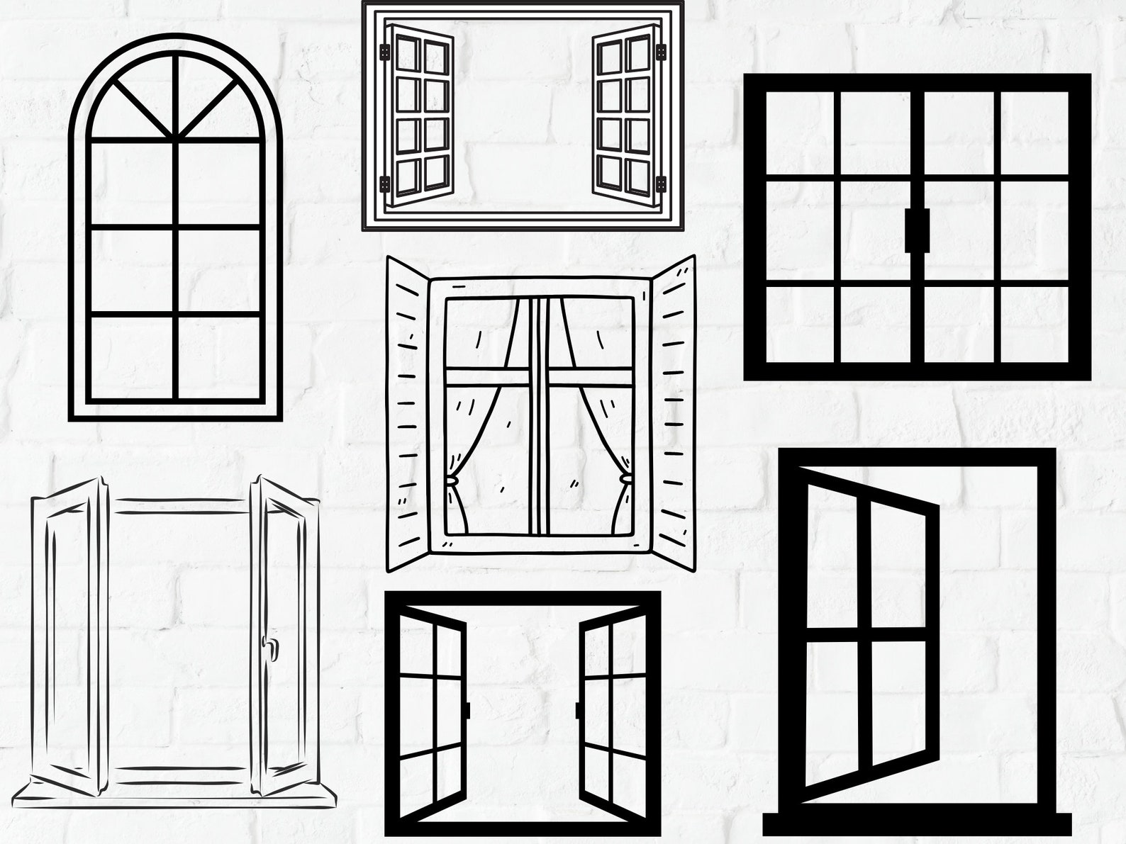 Window Svg Bundle Church Window Svg Gothic Window Png Window Cut