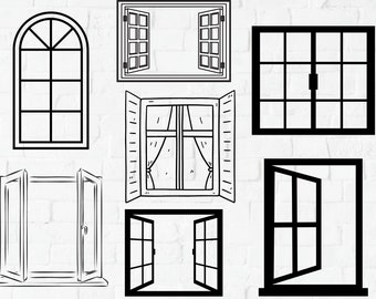 Window SVG Bundle, Church Window Svg, Gothic Window Png, Window Cut ...