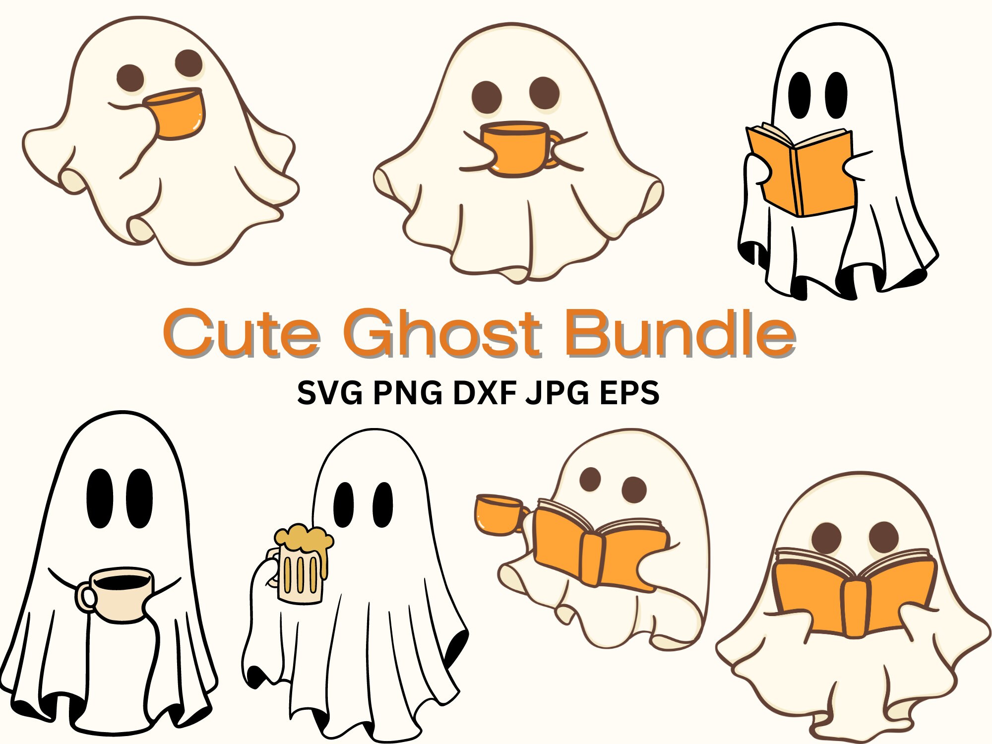 Ghost Reading Book Png Svg ,reading Books Png, Books Halloween Png ...