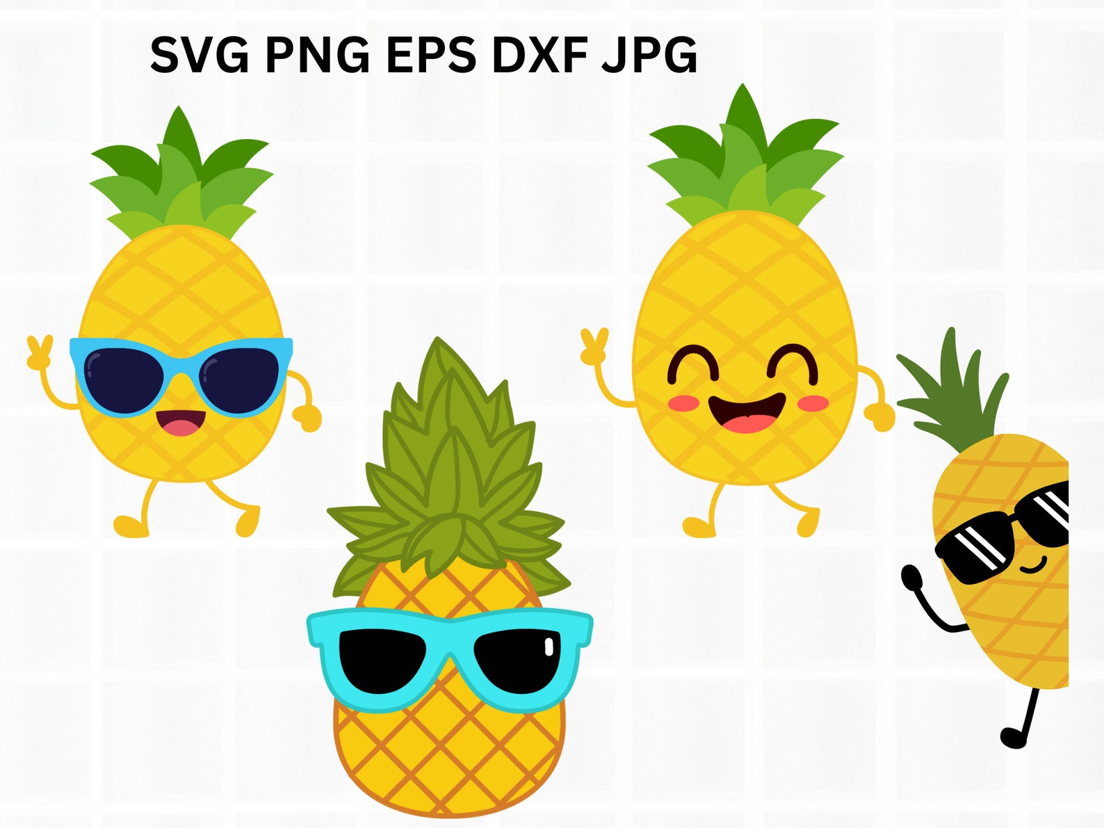 Pineapple SVG Bundle, Pineapple SVG, Pineapple Clipart, Pineapple Fruit ...