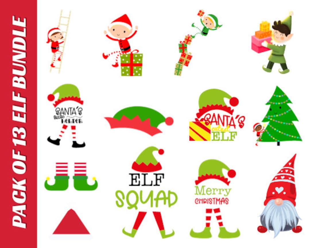 Elf Svg Bundle, Elf Christmas Svg, Elf Svg Cricut, Elf Shirt Svg ...