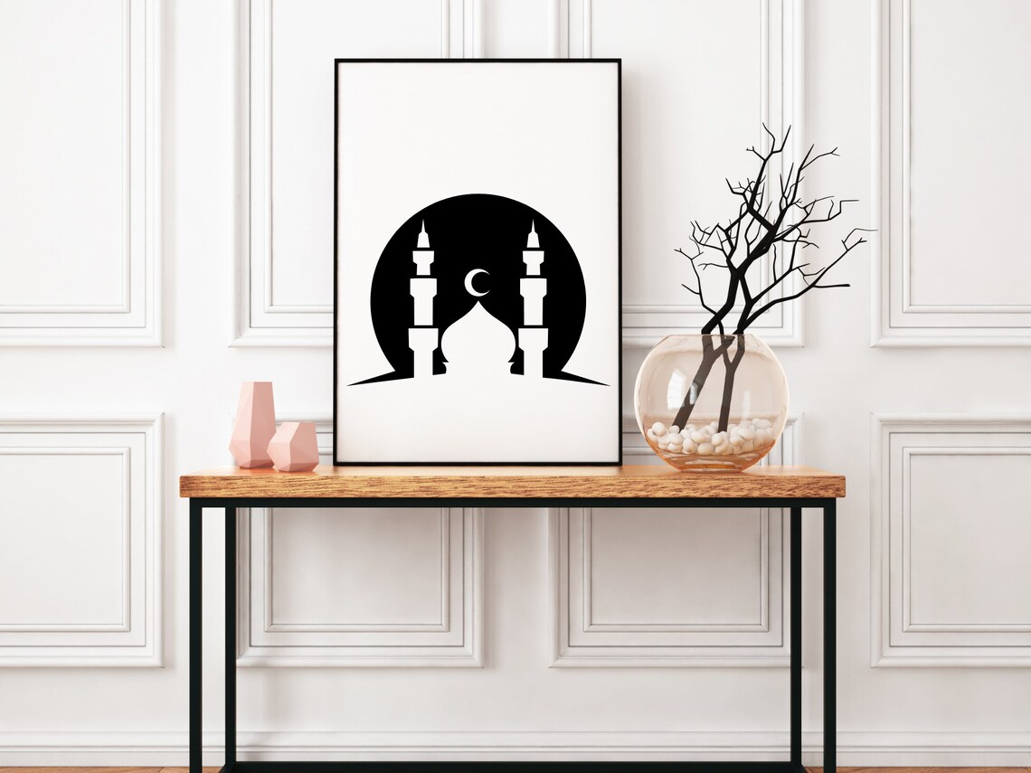 Mosque Svg, Islamic Svg, Mosque Clipart, Mosque Clipart Vector Islam ...