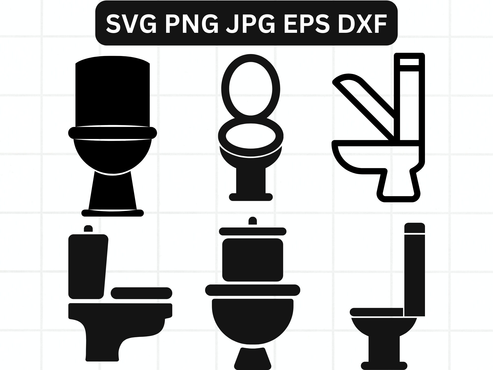 Toilet Seat SVG, Sitting on a Toilet Png, Toilet Paper Clipart ...