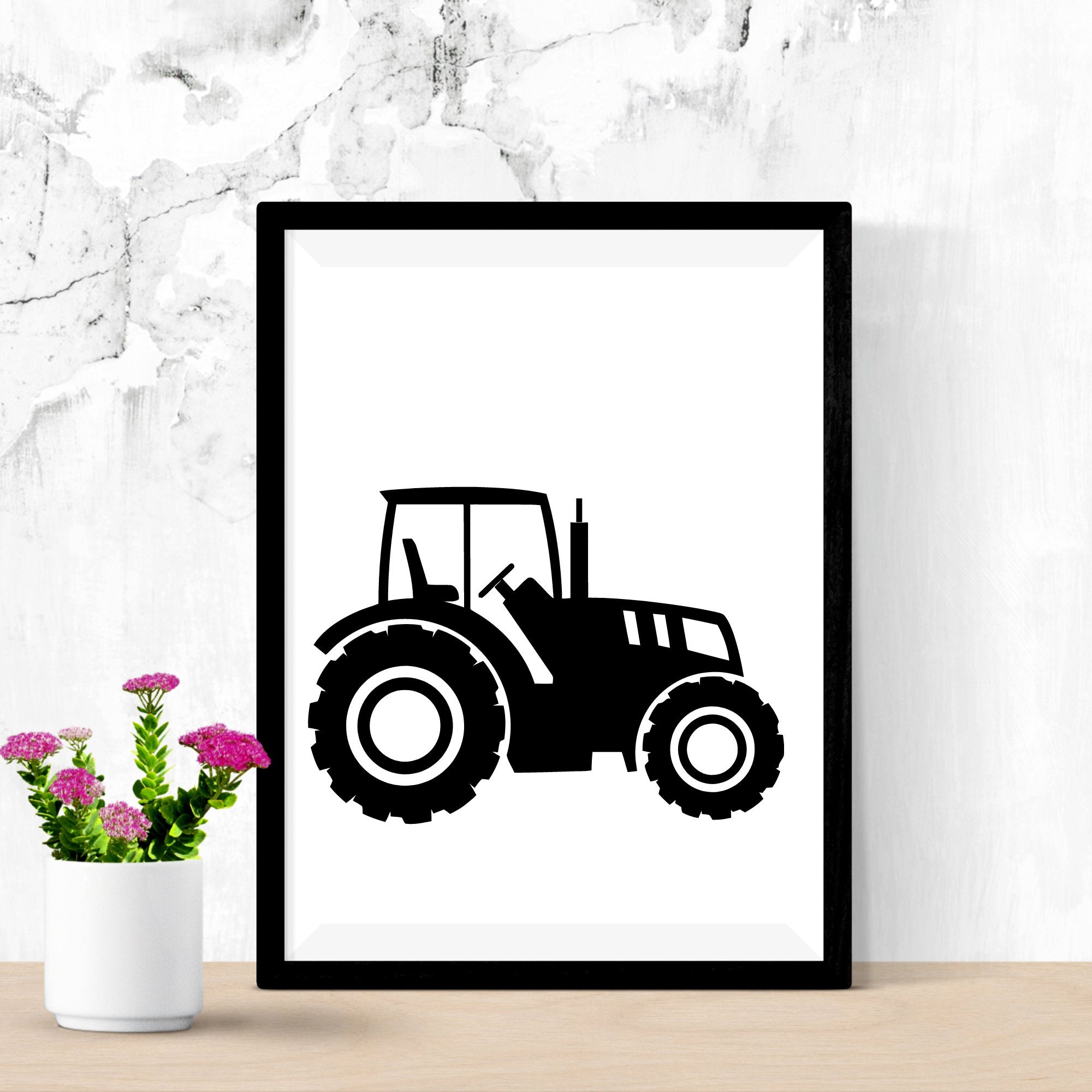 Tractor Svg Farm Tractor SVG Cut File Tractor Silhouette - Etsy