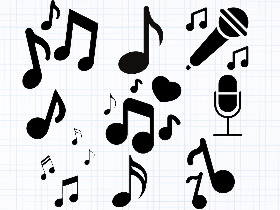 Music Notes SVG, Musical Notes Clipart, Music Vector, Band SVG, Music ...