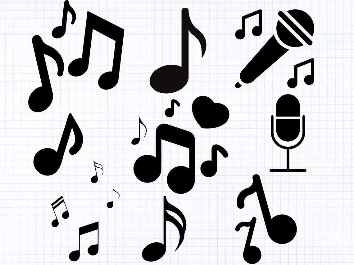 Music Notes SVG, Musical Notes Clipart, Music Vector, Band SVG, Music ...