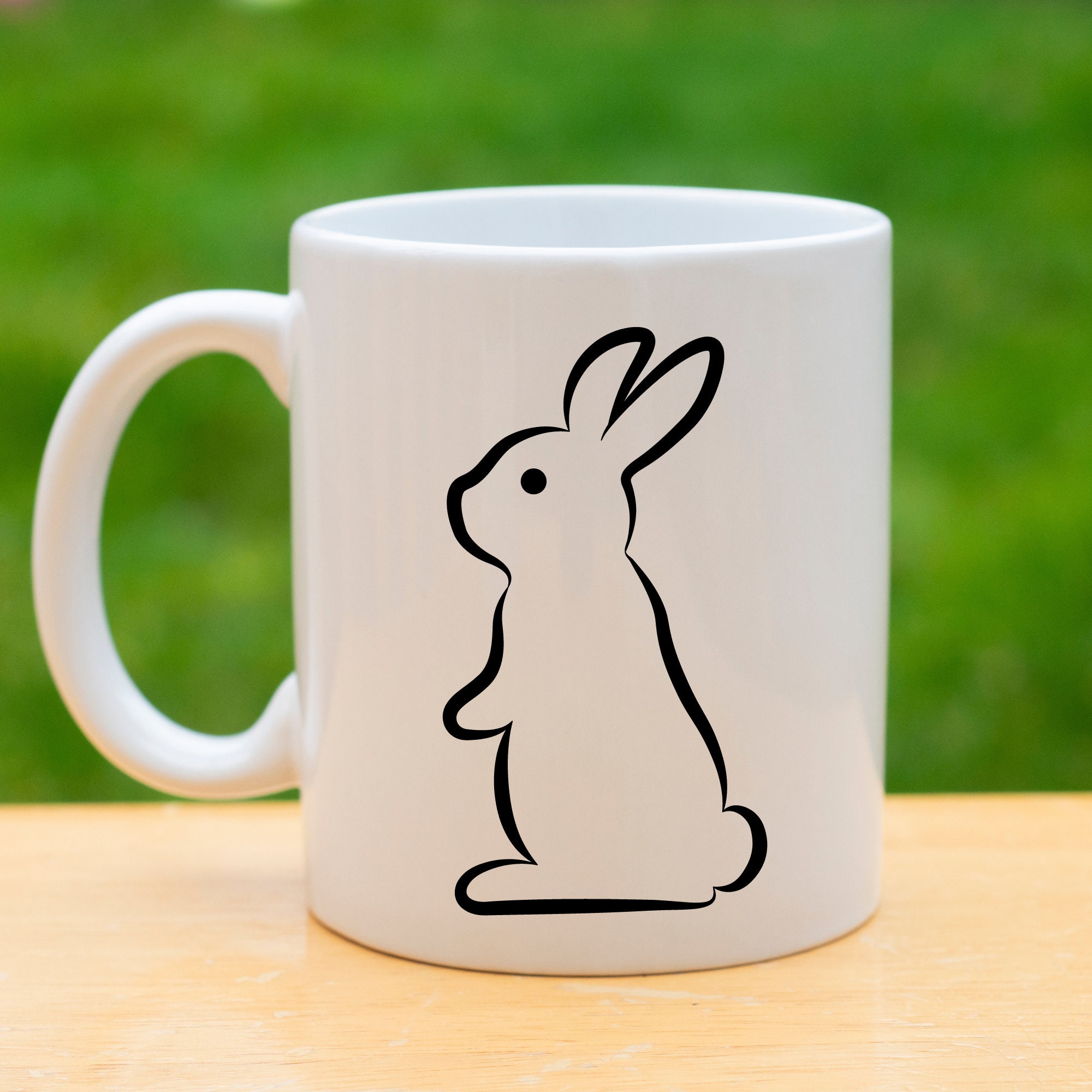 Rabbit Silhouette Svg, Black Rabbit Decal, Bunny Svg, Rabbit Easter Svg ...