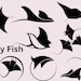Fish SVG Ray Fish Svg Fish Silhouette Svg Bundle Fishing - Etsy