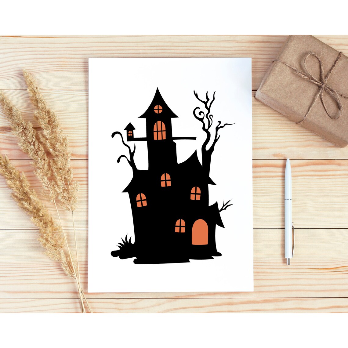 Haunted House Svg, Haunted House Clipart, Haunted House Silhouette ...