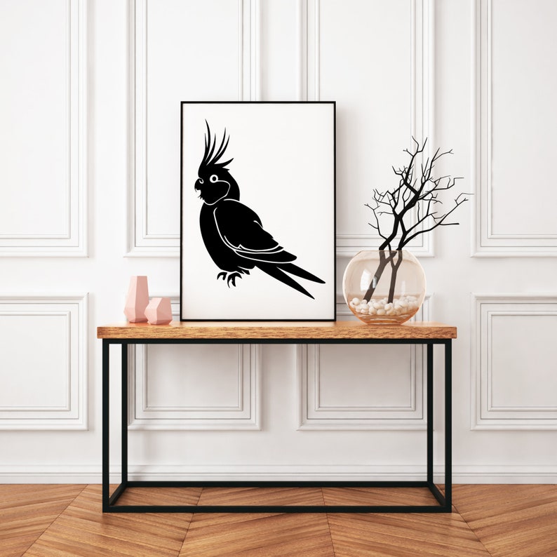 Cockatiel Svg, Parrot Clipart Image, Tropical Svg, Parrot PNG ...