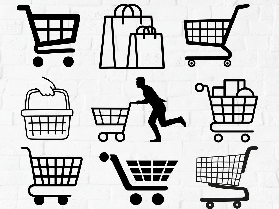 Shopping Cart SVG Bundle, Shopping Cart SVG, Shopping Cart Cricut ...
