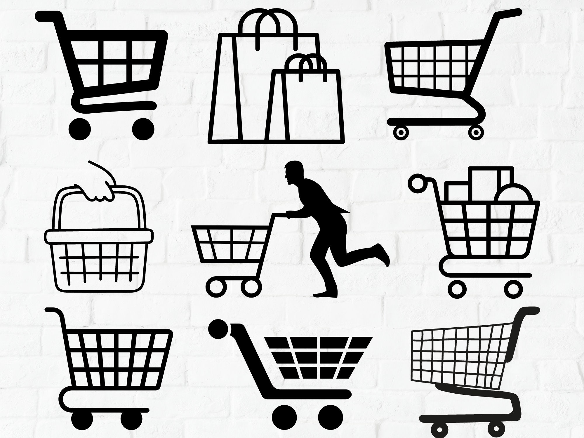 Shopping Cart SVG Bundle, Shopping Cart SVG, Shopping Cart Cricut ...