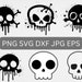 Skull SVG, Halloween Skulls Svg Bundle, Skull SVG Files Bundle, Skull ...