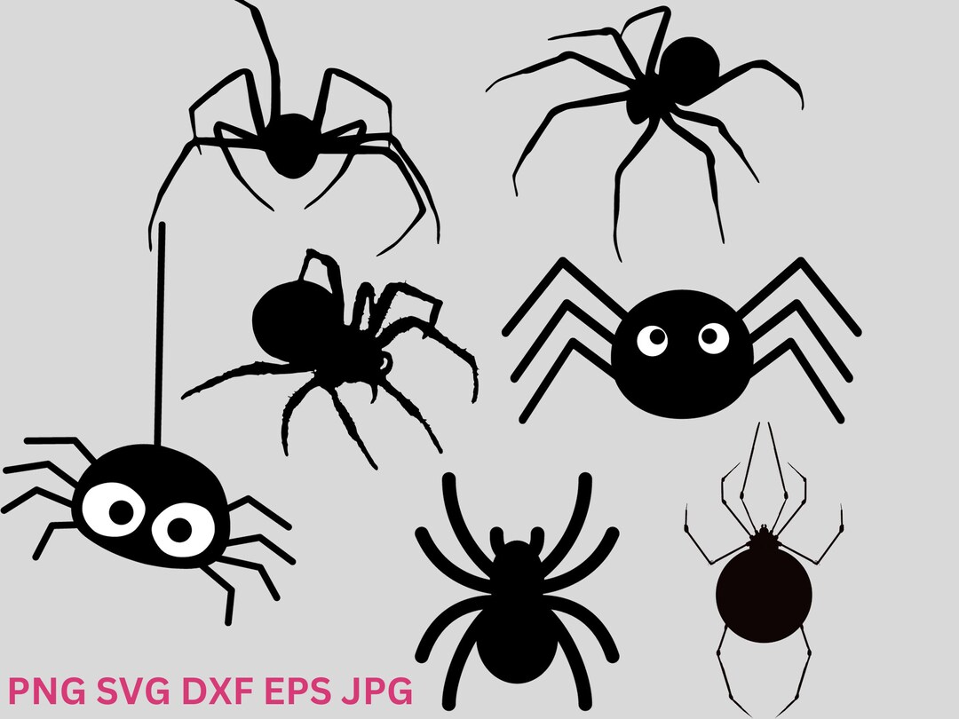 Spider Svg, Spider SVG Bundle, Halloween Spider SVG, Scary Spider SVG ...