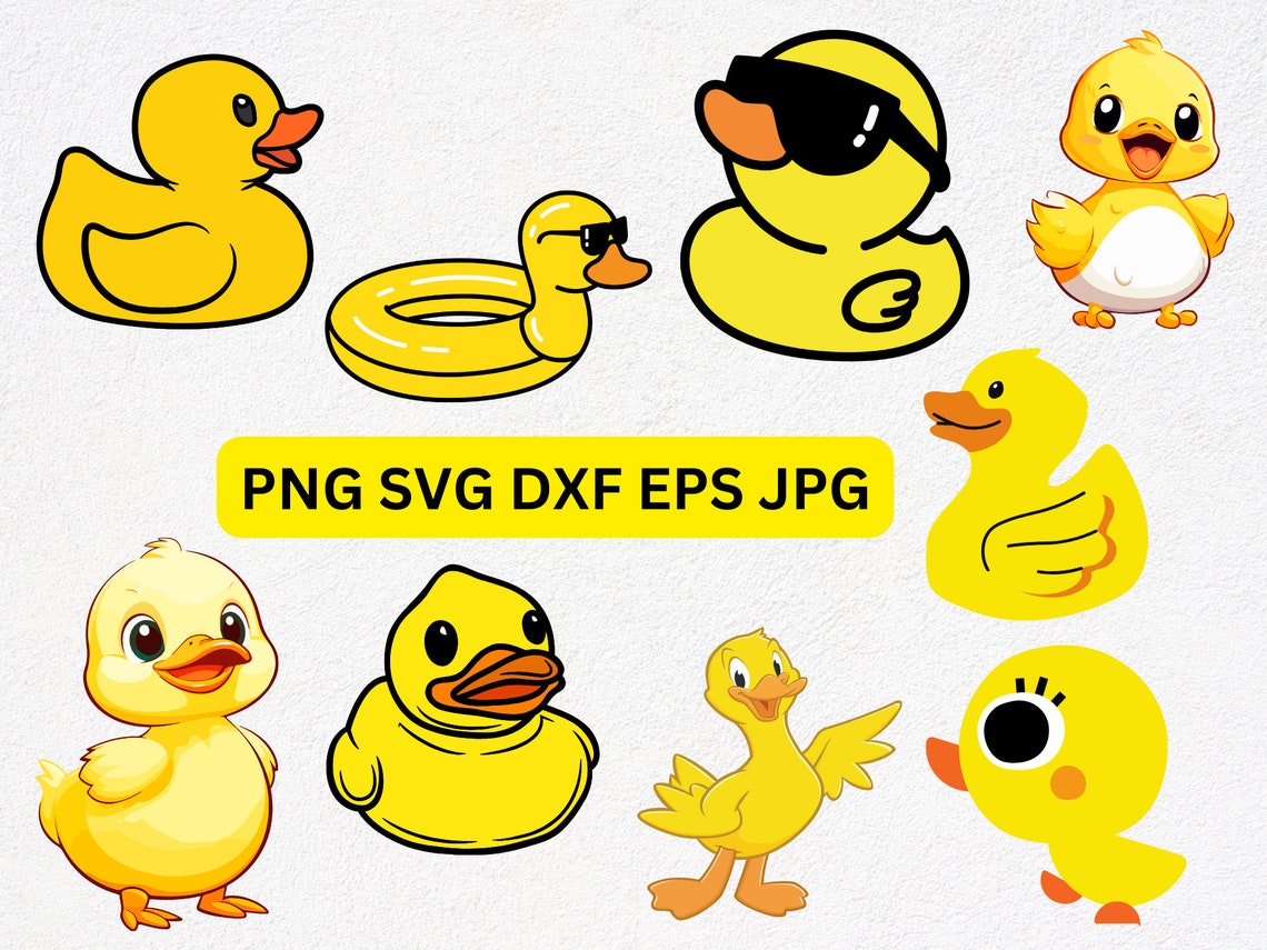 Bath Duck Svg, Baby Shower Svg, Duck Clipart, Bath Toy for Kids, Vector ...